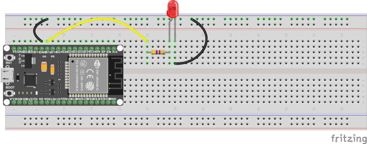 ESP32でLEDを点滅させる | carterさんの工作室